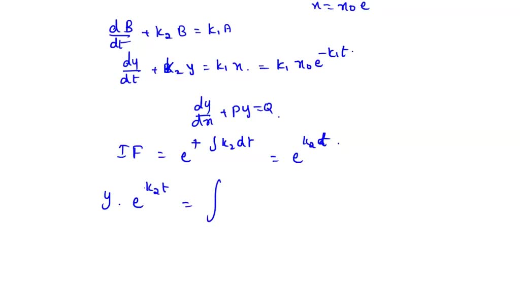 SOLVED: Solve the linear ODE equation Suppose that a given radioactive ...