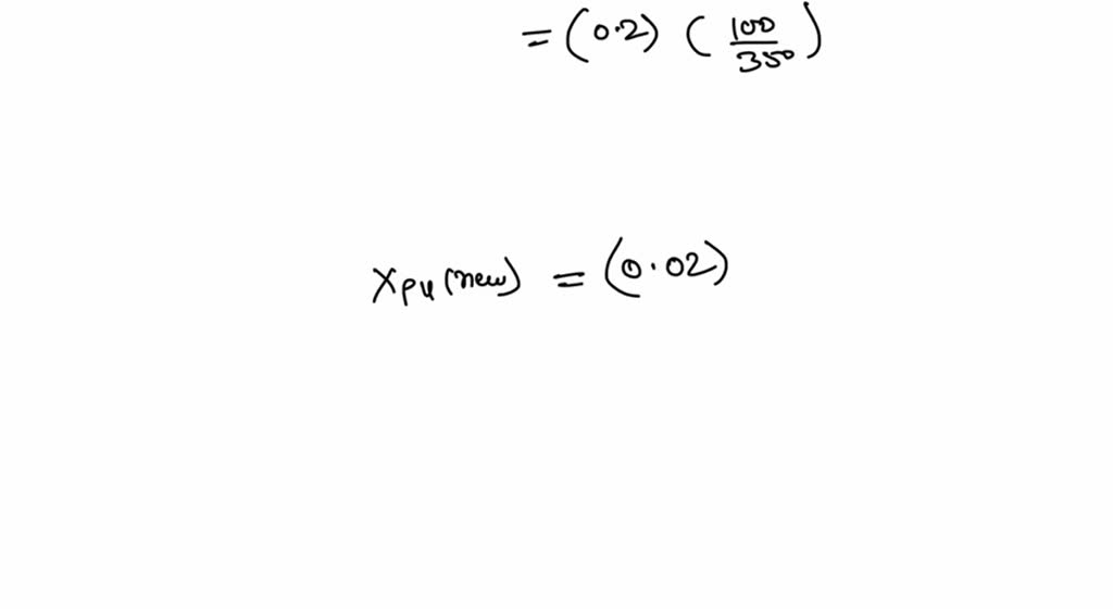 SOLVED: Transformer Reactance Transformer reactance is often specified as a percentage. say 10% ...