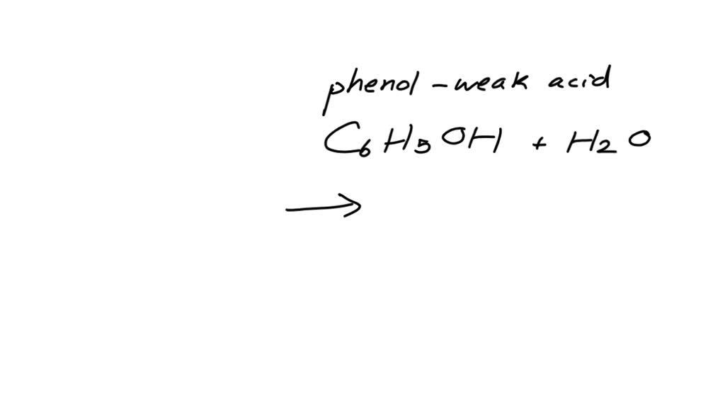 SOLVED: ionic equation for C6H5OH + H2O