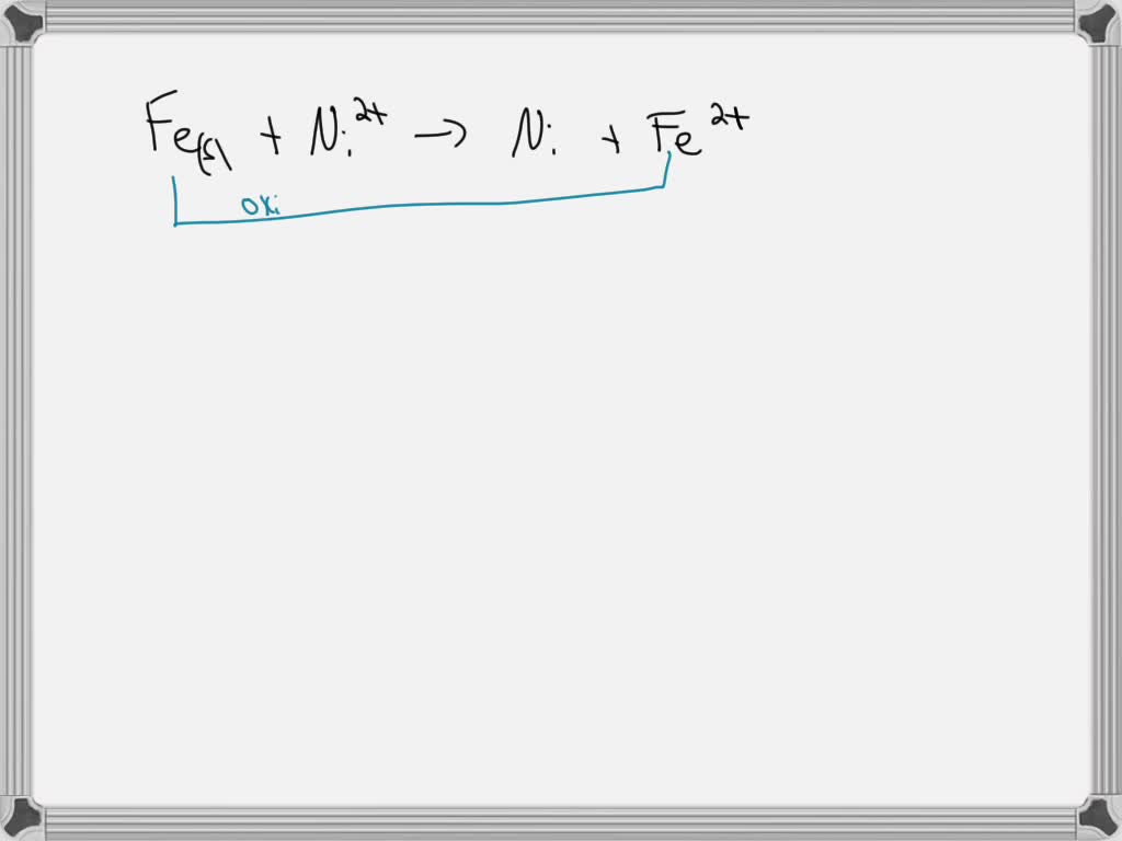 Solved A Cell Is Constructed The Anode And Cathode Are Iron And