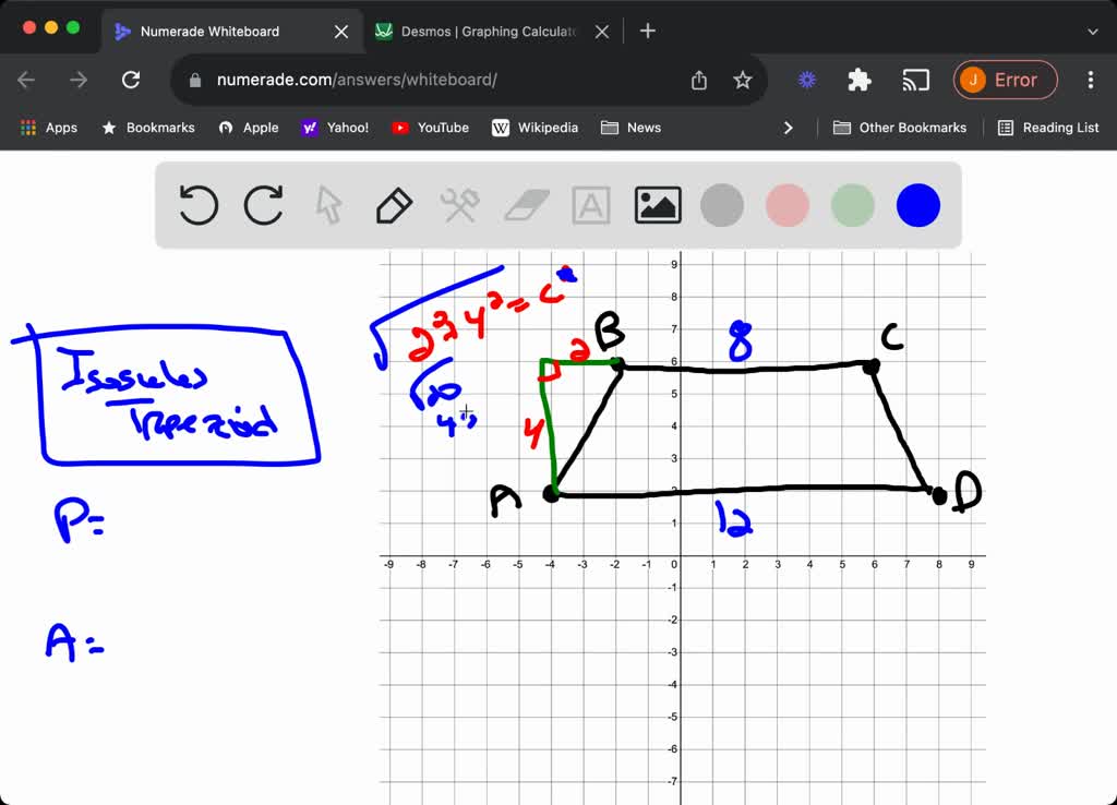 SOLVED:Draw and classify the polygon with the given vertices. Find the perimeter and area of the ...