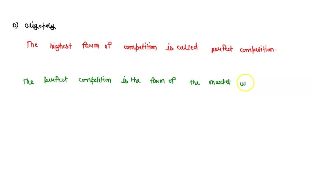 SOLVED: Which market structure has a single or a dominant seller? a ...