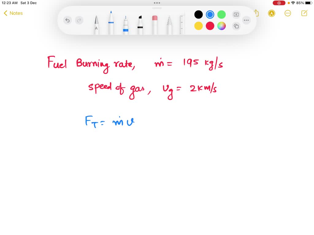 SOLVED: A rocket burns fuel at a rate of 179 kg/s and exhausts the gas ...