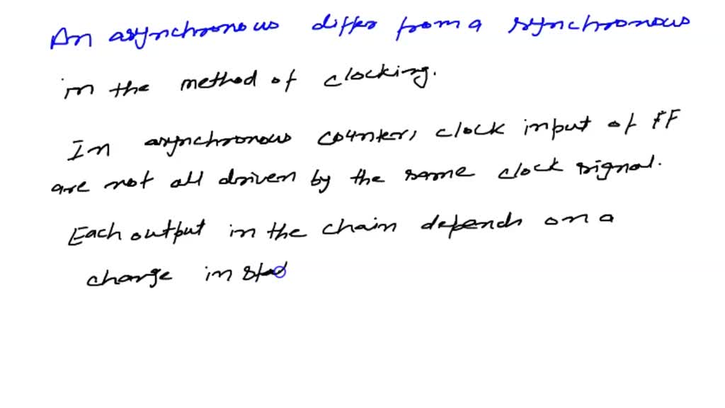 Solved Asynchronous Counters Differs From A Synchronous Counter In A The Number Of State In 9363