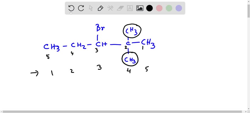 SOLVED: What is the correct IUPAC name for the following compound? Br CH3 CH2-CH2-CH-C-CH3 CH3 3 ...