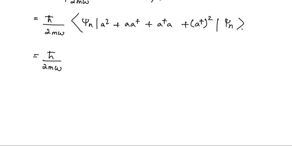 Solved Using The Identity X A ψ Aψ X And The Resolution Of The