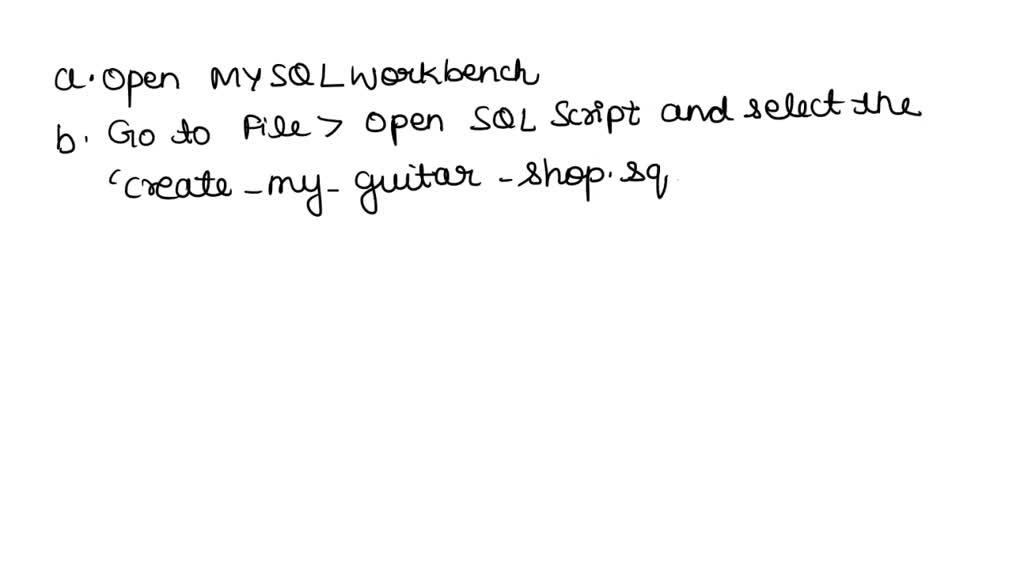 Solved Text Mysql Exercises 1 Use Mysql Workbench To Create An Eer Model From The Script File 
