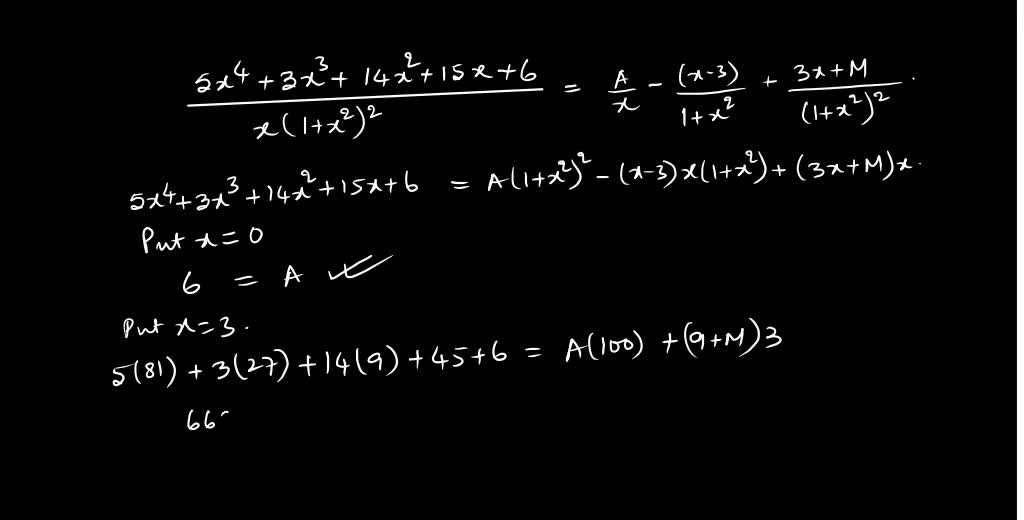 SOLVED Determine The Value Of 5 A 2 M If 5 X 4 3 X 3 14 X 2 15 X 6 