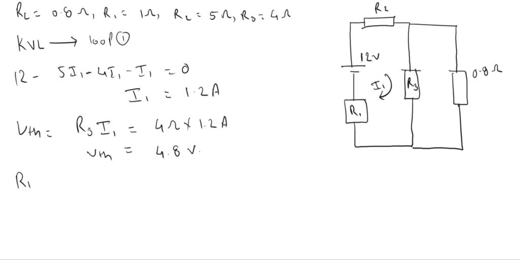 SOLVED: 5. Using Thevenin's theorem, determine the current in the 2' resistor of the network ...