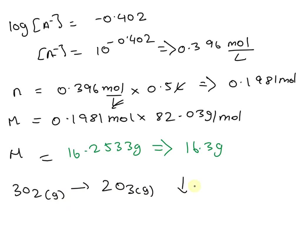 SOLVED: PART 1 How many grams of sodium acetate (molar mass = 82.03 g ...