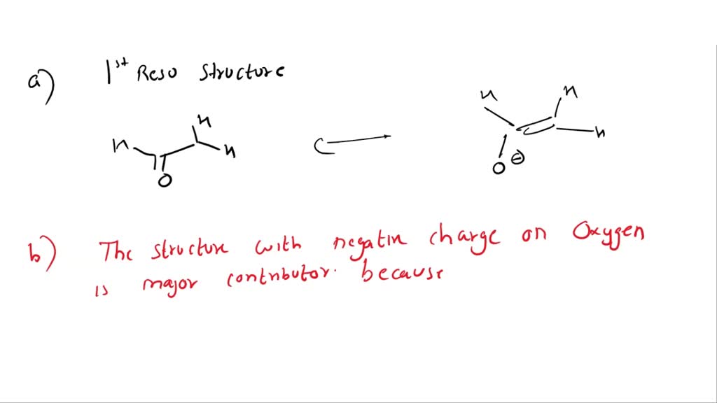 SOLVED: Two resonance structures are possible for the anion shown. One resonance form is given ...