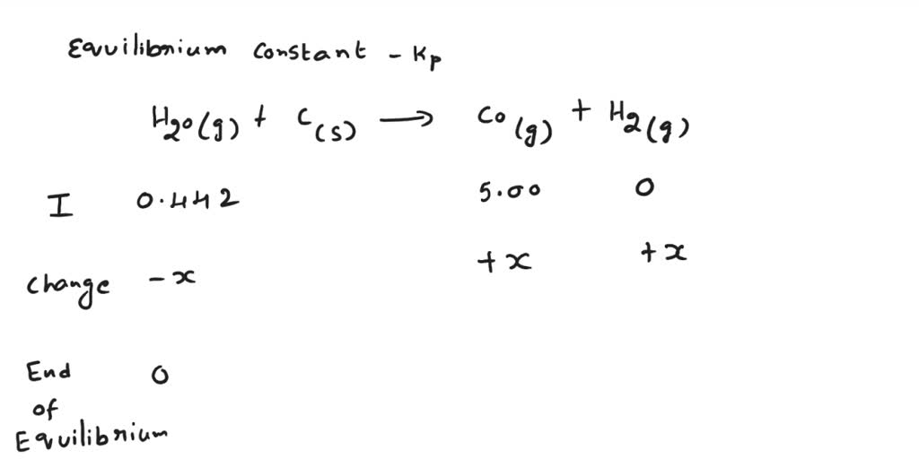 SOLVED: Passing steam over hot carbon produces a mixture of carbon monoxide and hydrogen: H2O(g ...
