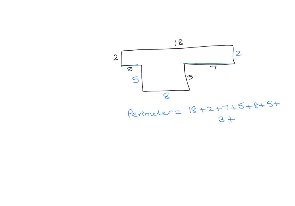 SOLVED: 'Area Perimeter: Determine the area and perimeter of the shape ...