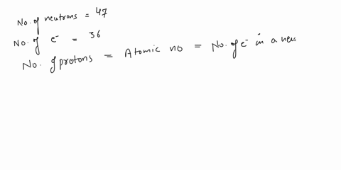 SOLVED: An atom of element X contains 47 protons and 62 neutrons ...