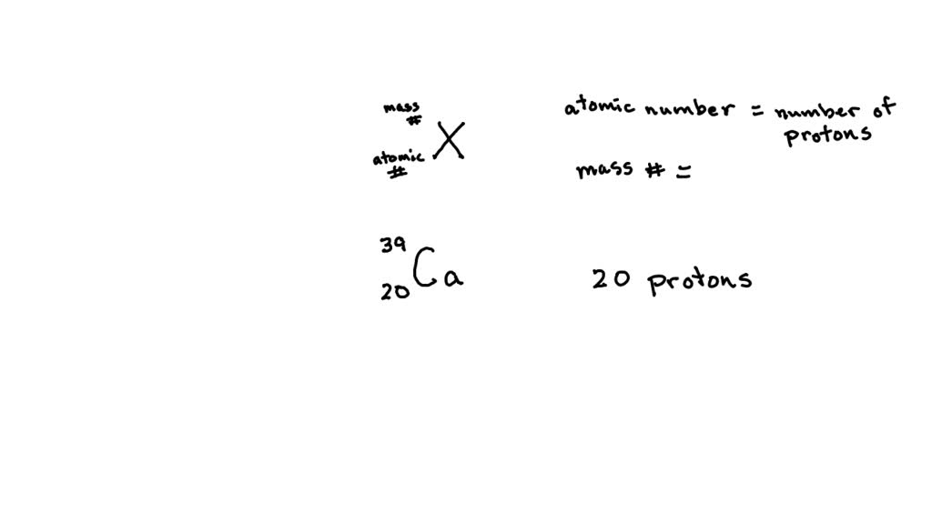 How many protons, neutrons, and electrons does calcium-39 have?