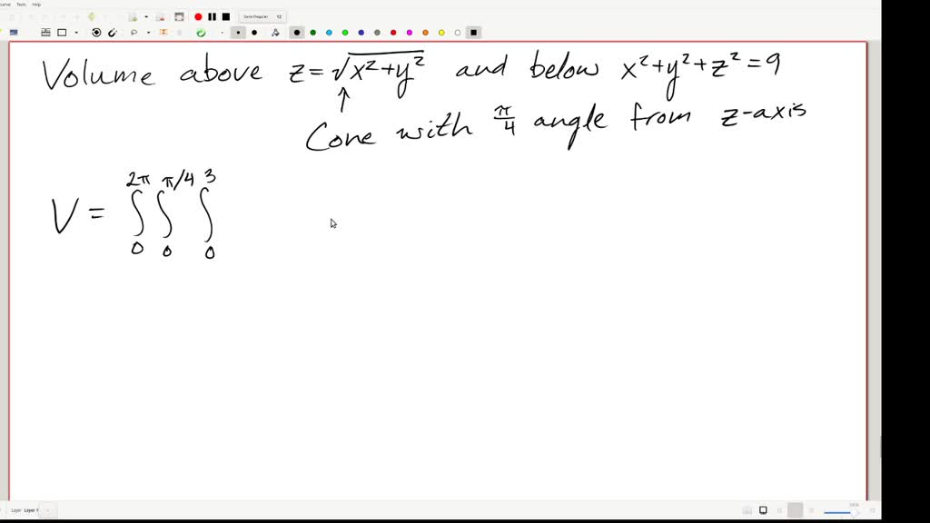 SOLVED: (10 pts) Use an iterated integral in spherical coordinates to ...
