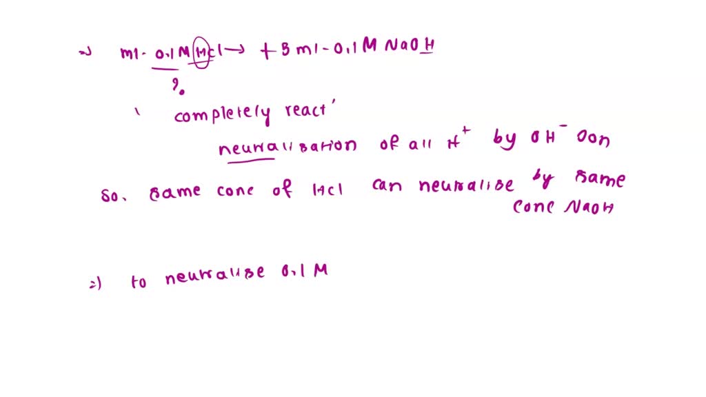 SOLVED: 1. 2. 3. Complete the neutralization reactions given below ...