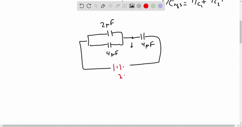 In Fig. E24.17, each capacitor has C = 4.00and Vab = +28.0...