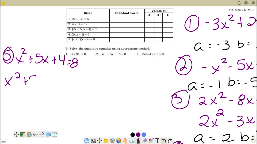 SOLVED: pahelp po, eto na lang kasikulang ko, salamat po. Solving quadratic equations using the ...