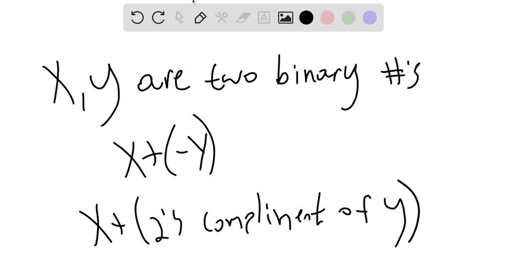 Solved Example 46 The Binary Addition Procedure Is Applied To The Following Two Binary