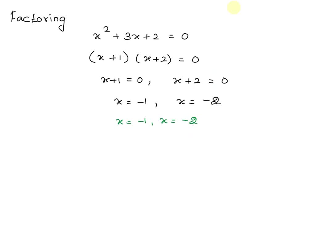 SOLVED: How do we find the zeros of a quadratic using a graph (do graph in Desmos), factoring ...