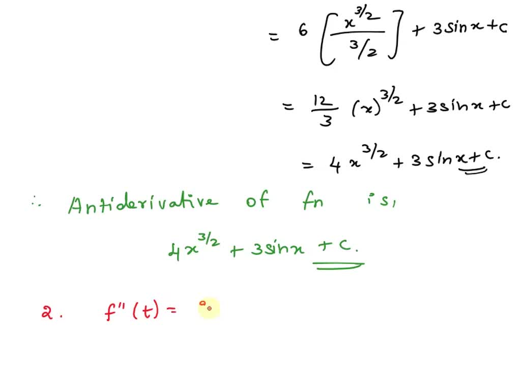 SOLVED: Find the most general antiderivative of the function. (Check ...
