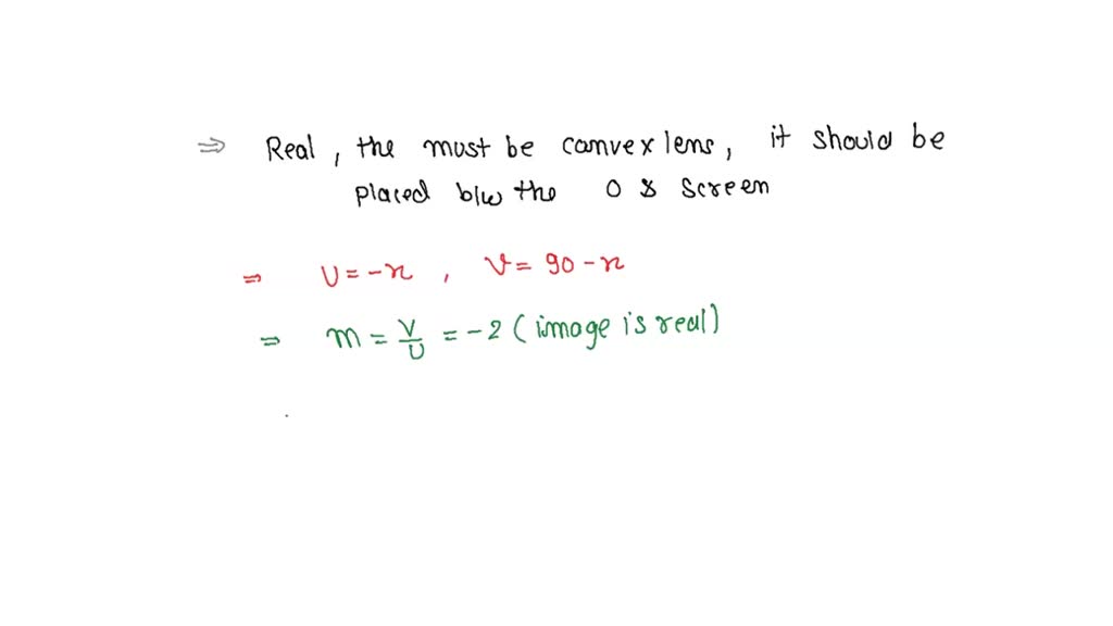 SOLVED: "An illuminated object and a screen are placed 90 cm. apart ...