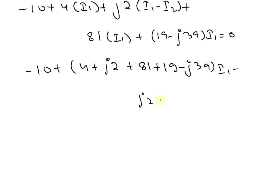 SOLVED: Problem 10.025 - Mesh Analysis with voltage sources Determine ... SOLVED: Problem 10.025 - Mesh Analysis with voltage sources Determine ...