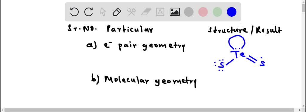 TeS2 - What is the electron pair geometry? What is the molecular ...