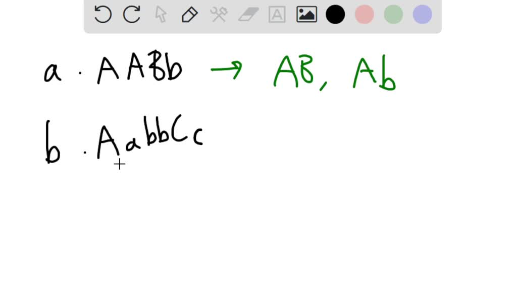 SOLVED: List all of the possible gametes that are possible from the ...