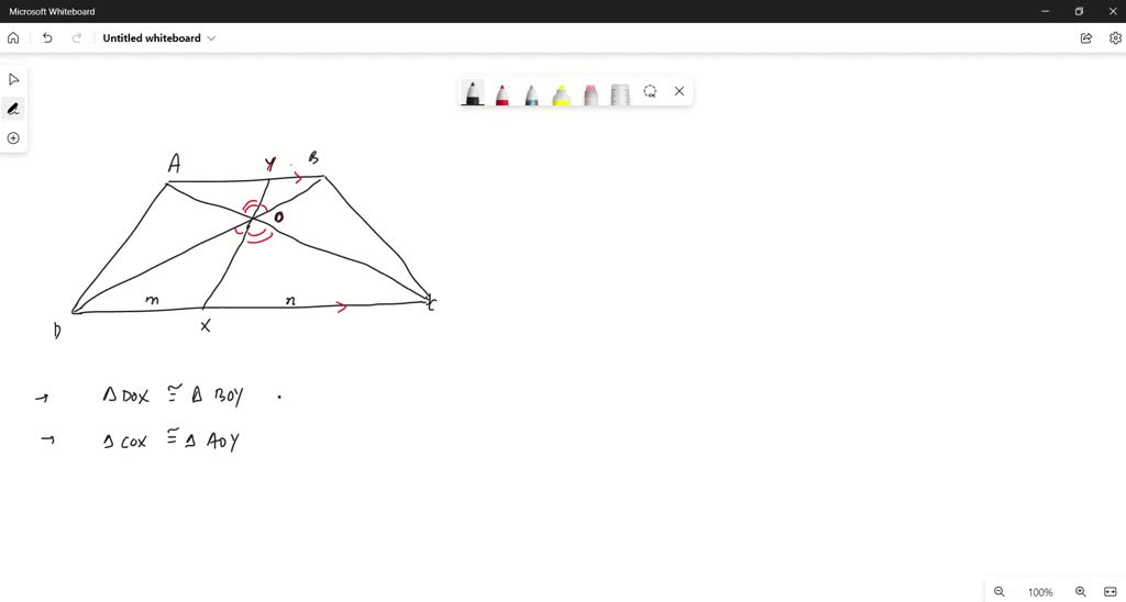 SOLVED: A line, which goes through the point of intersection of the ...
