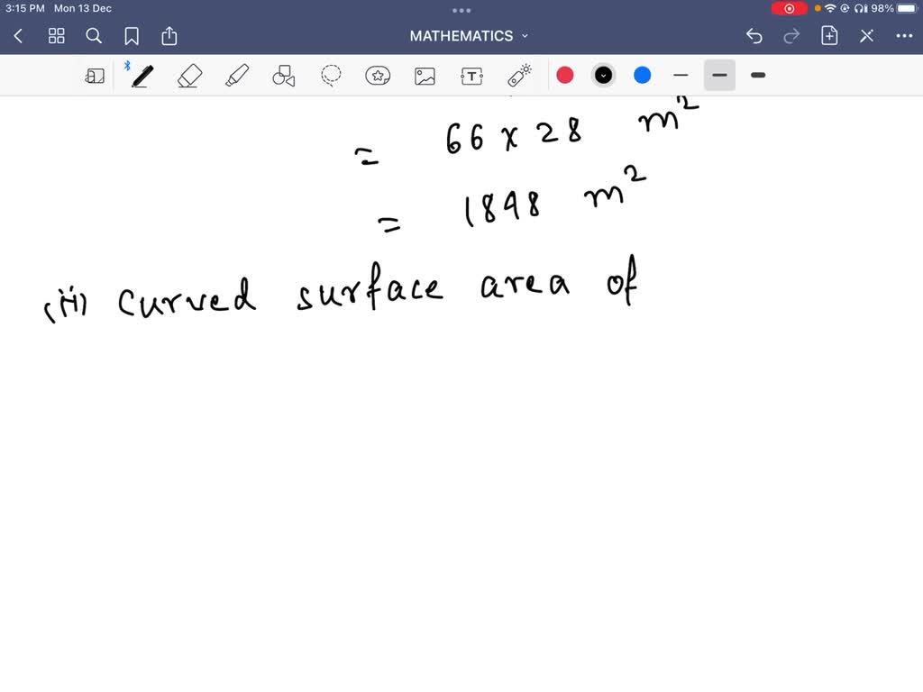 SOLVED: The total surface area of a solid hemisphere is 12πcm² then it's curved surface area is