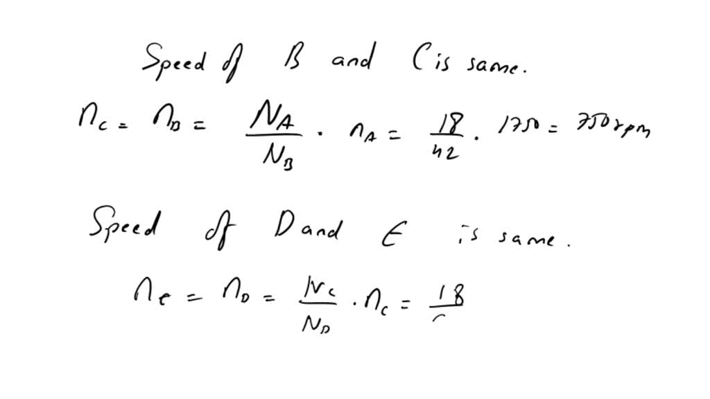 SOLVED: Compute the output speed and direction of rotation of the output shaft for the gear ...