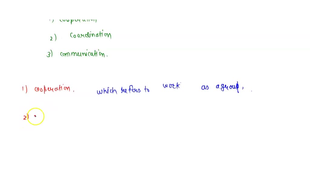 SOLVED: In a few sentences, list and describe the three Cs of teamwork ... SOLVED: In a few sentences, list and describe the three Cs of teamwork ...