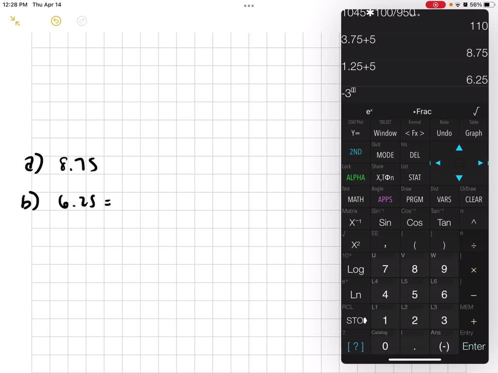 SOLVED: Using a table of values, determine the solution to the equation below to the nearest ...