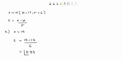 A variable xx is normally distributed with mean 16 and...
