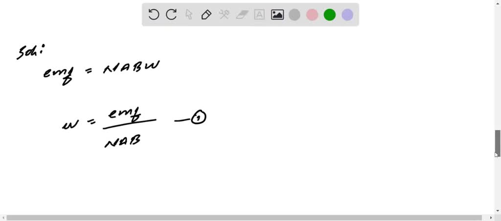 SOLVED: A generator produces a maximum EMF of 800 V when rotating in a magnetic field of 0.110 T ...
