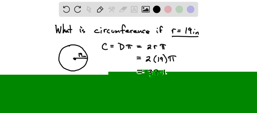 SOLVED: If the radius of a circle is 21 units, calculate the circumference.