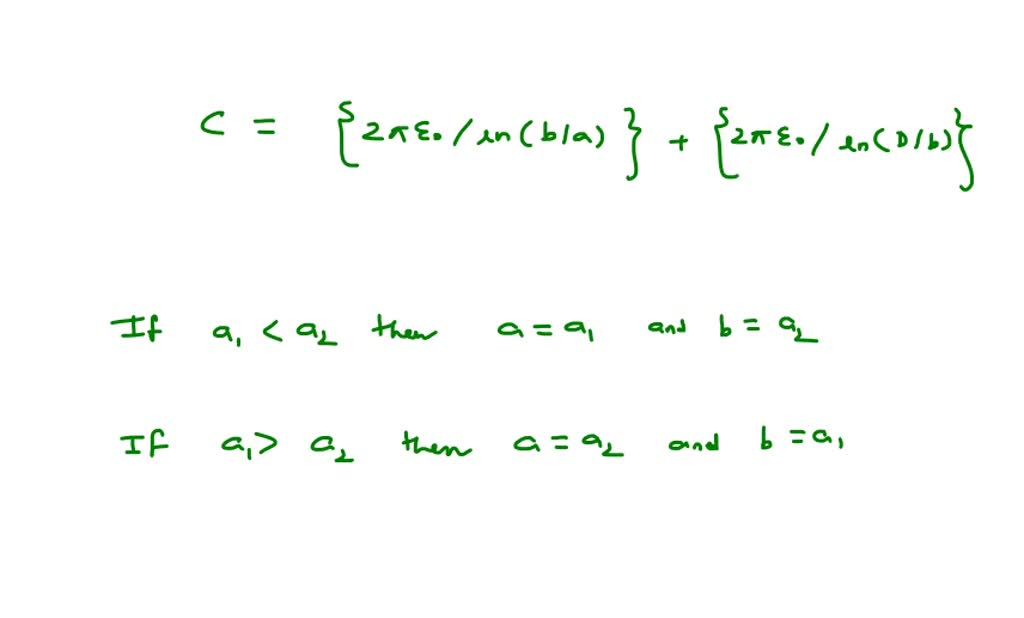 Determine the capacitance per unit length of a two-wire transmission line with parallel ...