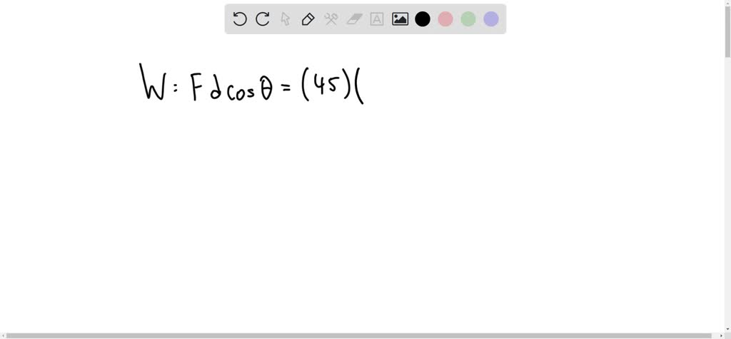 SOLVED: An object is pulled along the ground by exerting force of 45 ...