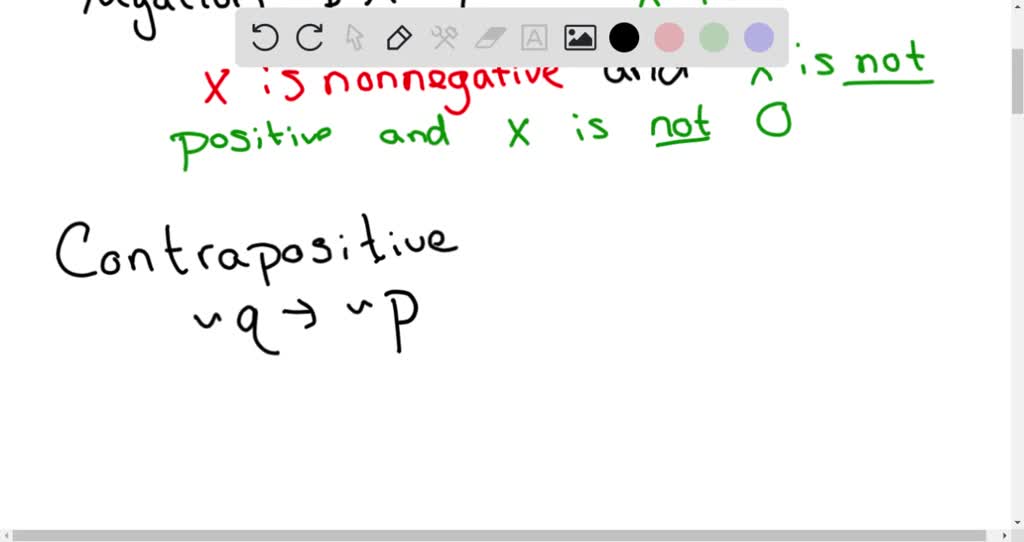 SOLVED: Consider the following statement: If x is nonnegative, then x ...
