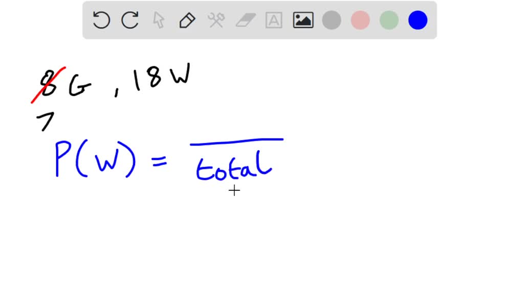 SOLVED: A box contains 8 green marbles and 18 white marbles. If the ...