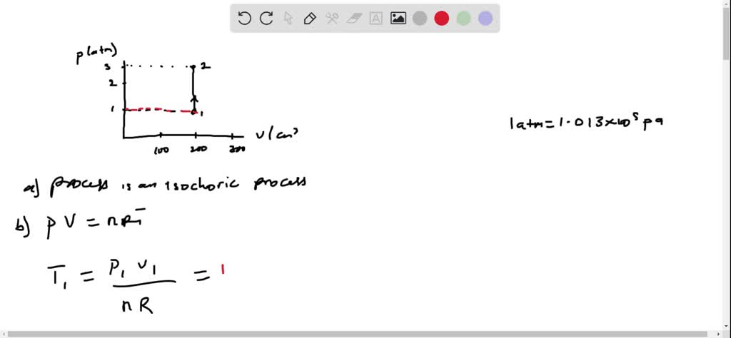 SOLVED: 0.0040 mol of gas undergoes the process shown in FIGURE X16.30 ...