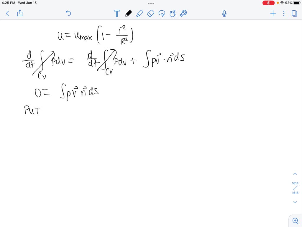 SOLVED: Water flows steadily through a pipe of length L and radius R=75 ...