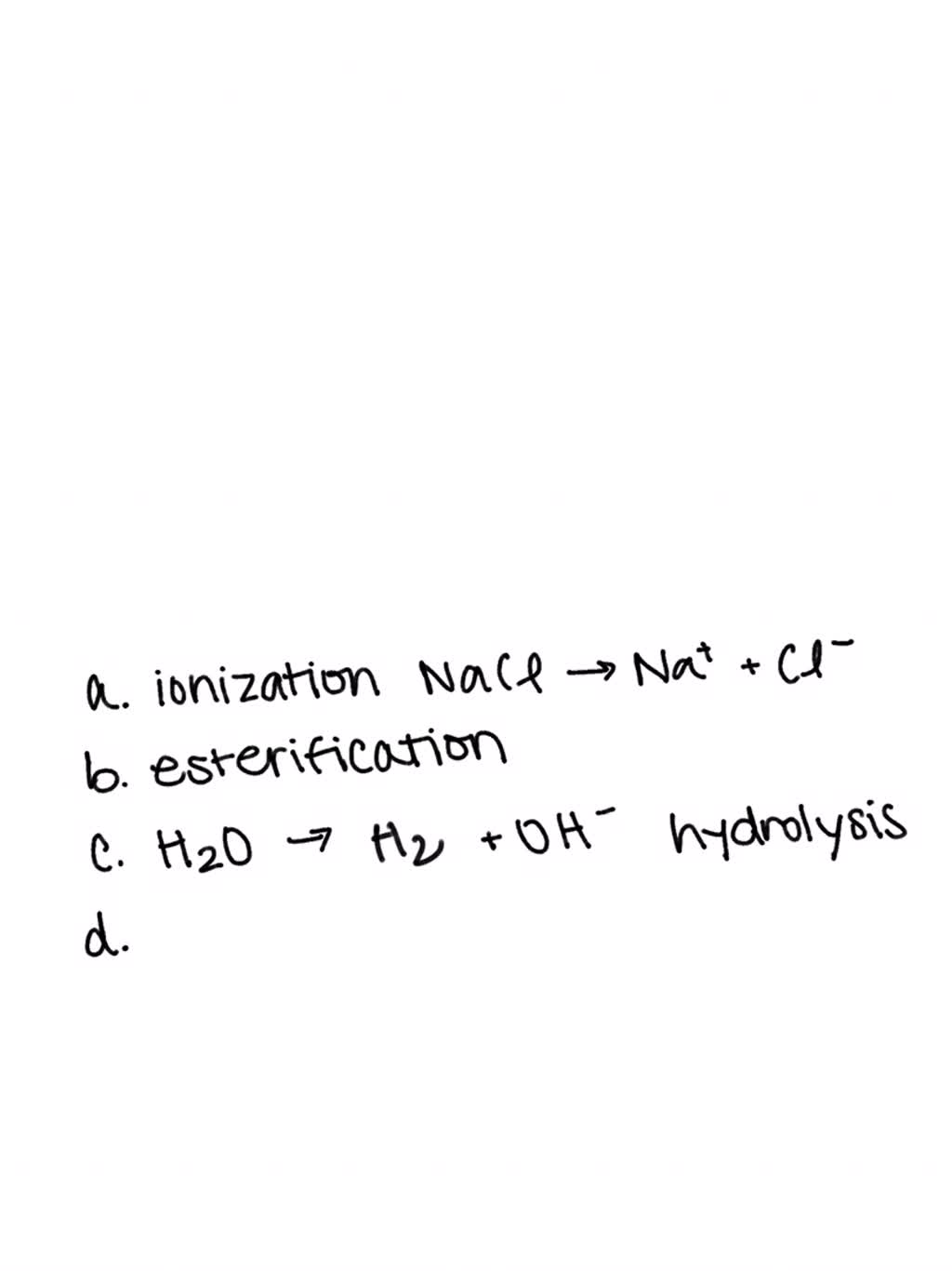 Solved A Reaction In Which A Carboxylic Acid Reacts With Base To Form A Salt And Water Is