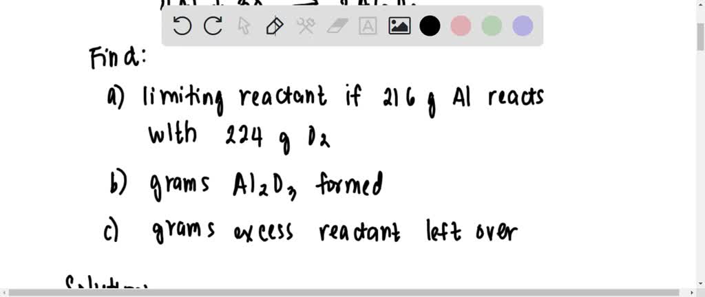 Solved Question 15 Identify The Limiting Reagent If 100 G Of Al Reacts With 400 G Of Cr203 Do 