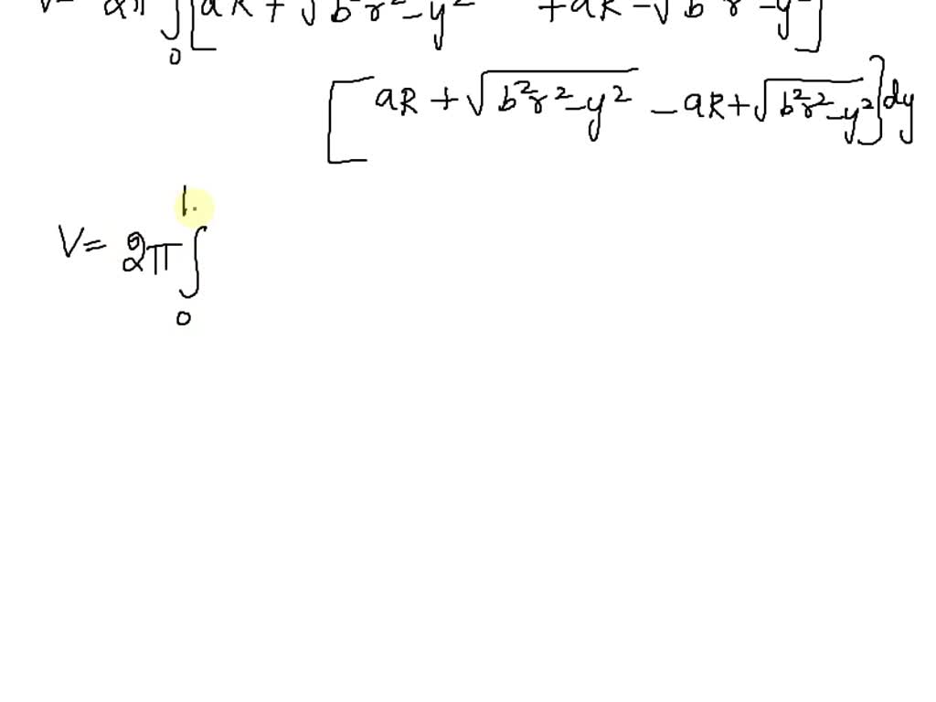 SOLVED: Consider the solid torus (the donut-shaped solid shown in the ...
