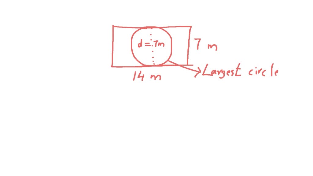 SOLVED: Length and width of a rectangle park is 14 m and 7m ...