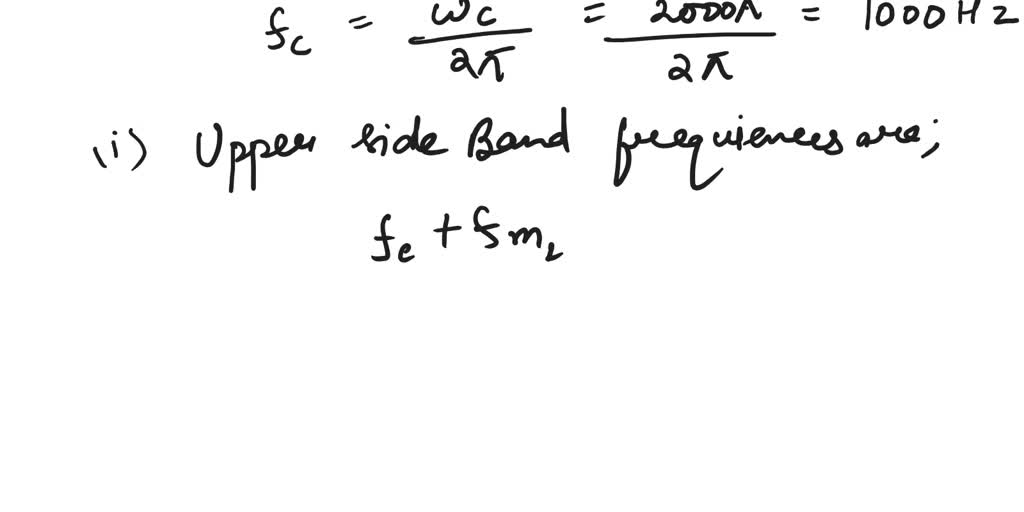 SOLVED: A DSB signal has the message signal mt = 3cos(40rt) + 7sin ...