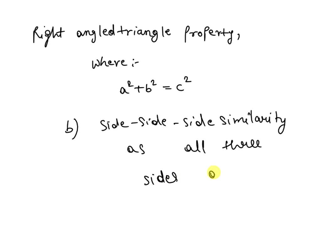 SOLVED: a^2 + b^2 = c^2 Which is not a justification for the proof? Pieces of Right Triangles ...